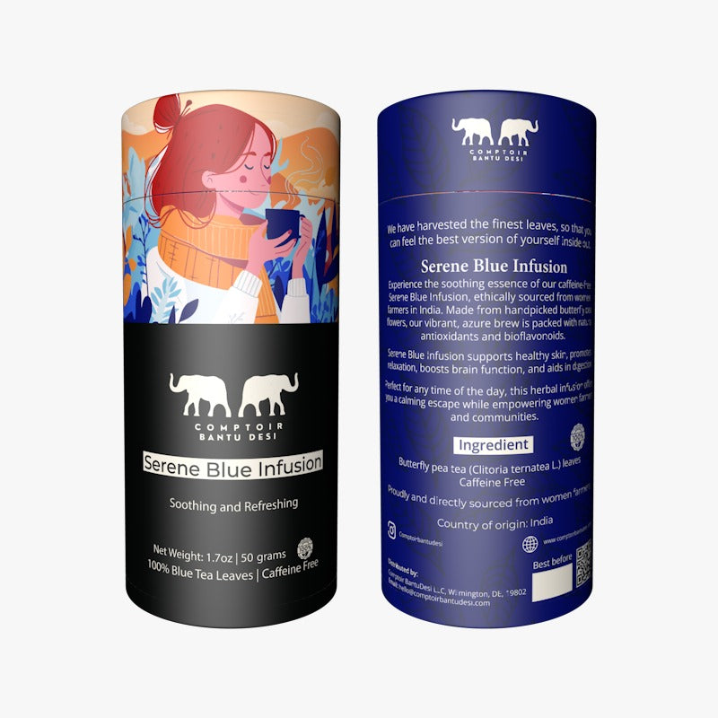 Serene Blue Infusion (1.7oz | 50grams) – Comptoir BantuDesi Teas